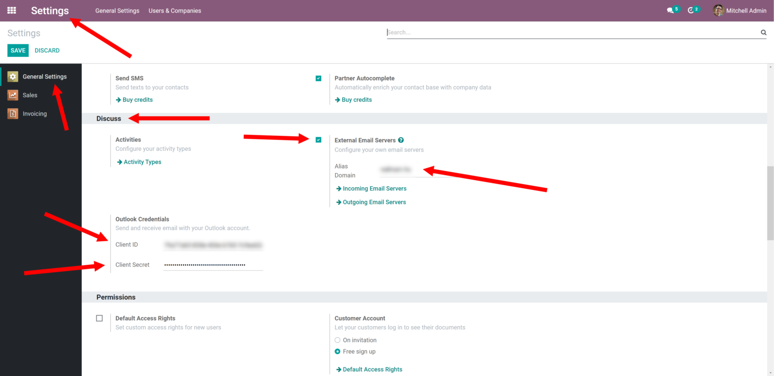 Odoo.sh, Office 365 and Odoo Online - Prerequisites, Configure, Testing ...