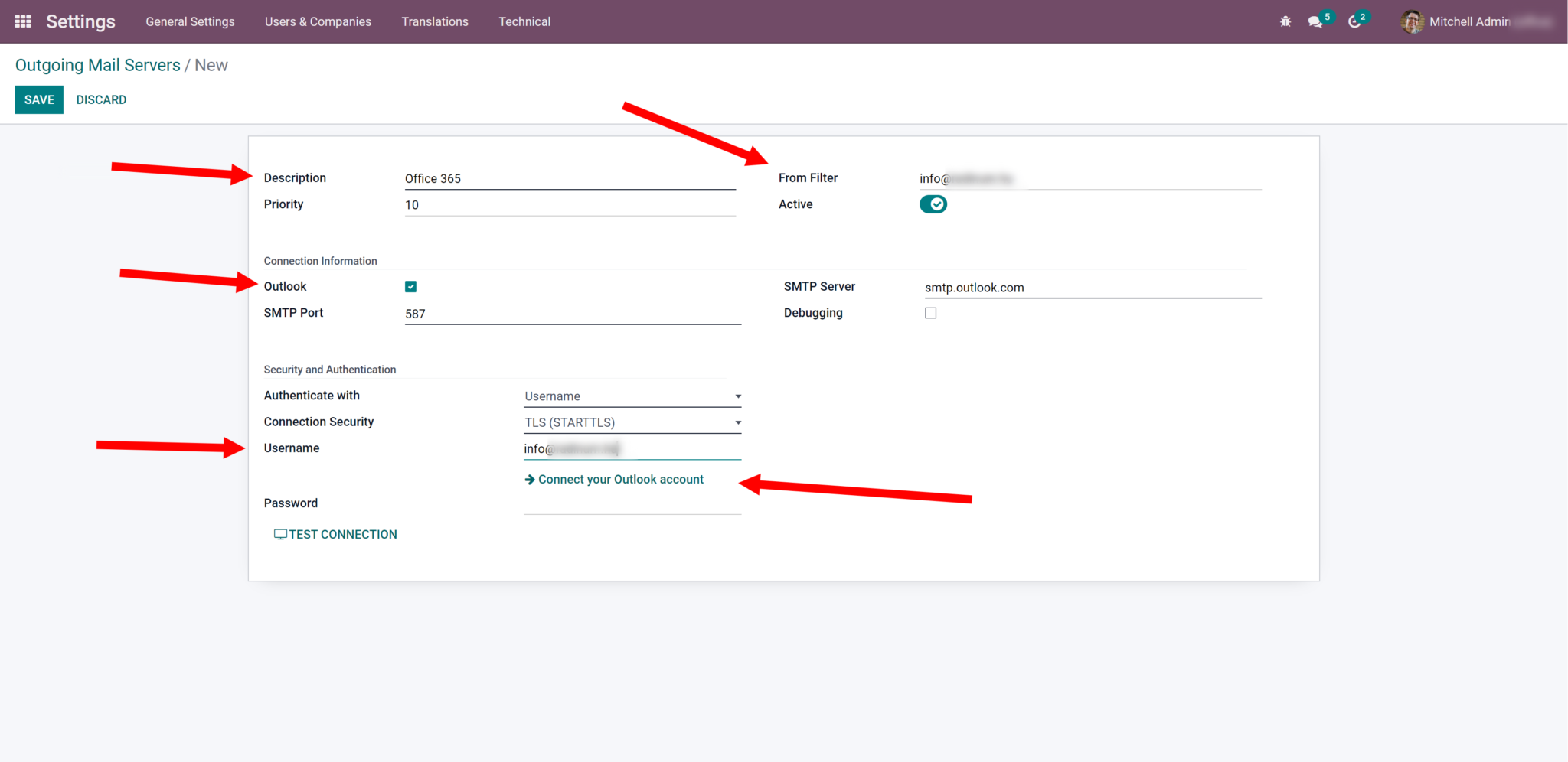 Odoo.sh, Office 365 and Odoo Online - Prerequisites, Configure, Testing ...
