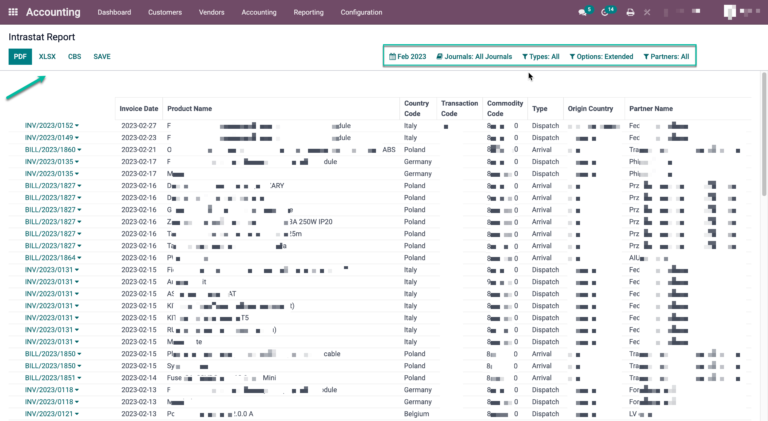 How to build a consistent Intrastat report in Odoo: Guide - ventor.tech