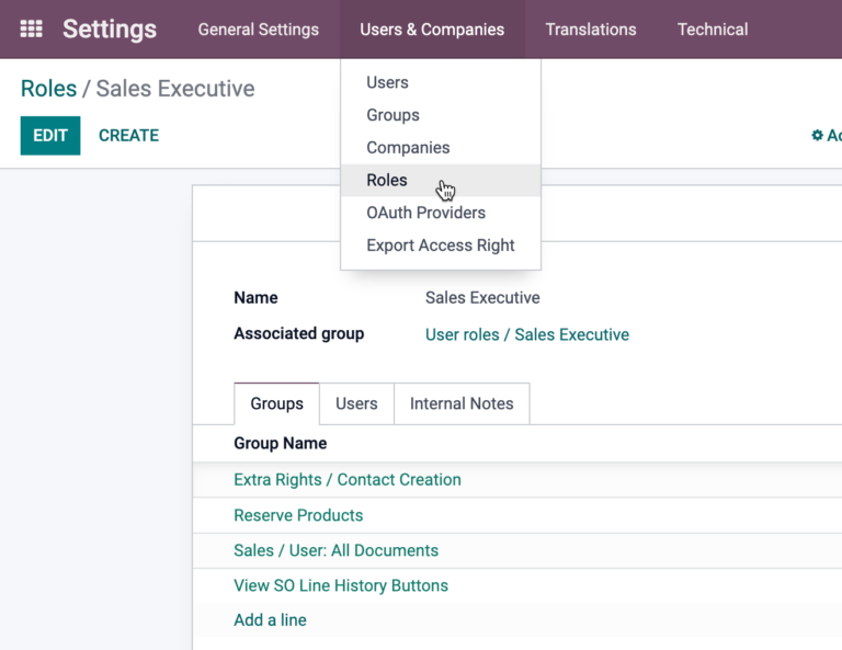 Odoo Access Rights Structure – Managing User Roles, Groups, and ...